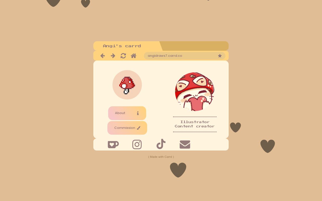 Angi's carrd ⠀⠀⠀ ͏͏͏͏͏͏ ͏͏͏͏͏͏